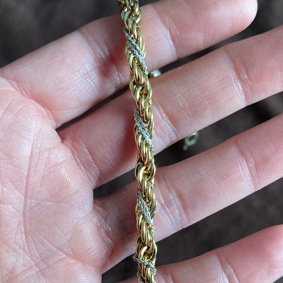 Jewelry | Two Tone Twisted Rope Bracelet | Poshmark